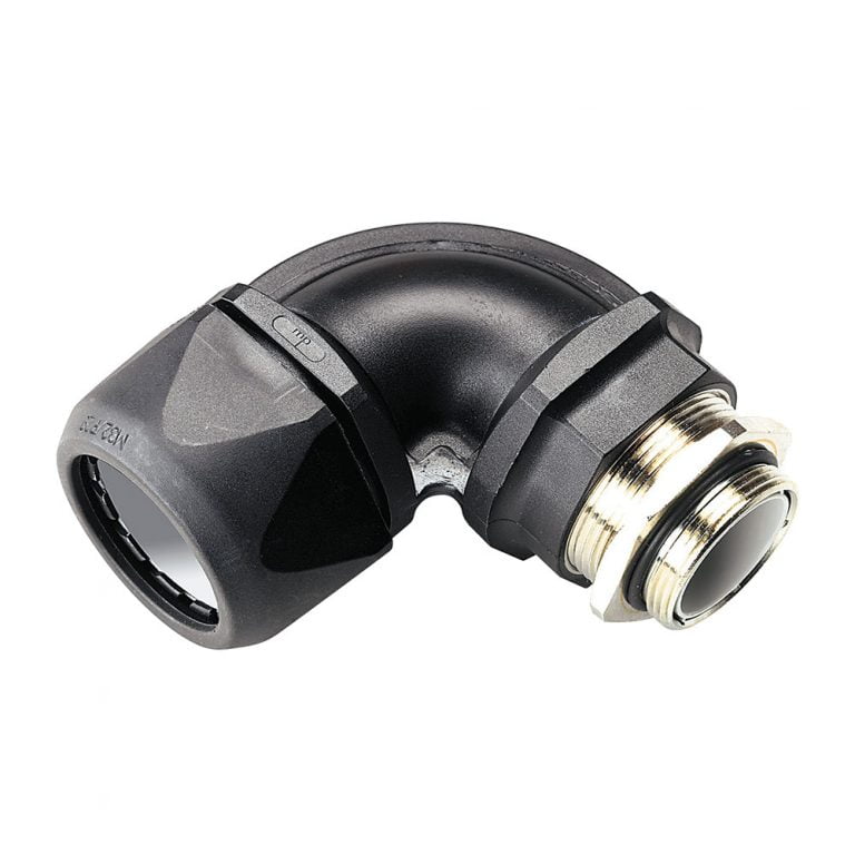 Conector EMC, cot 90°, filet M40, fixare cablu + copex | Cablul.ro