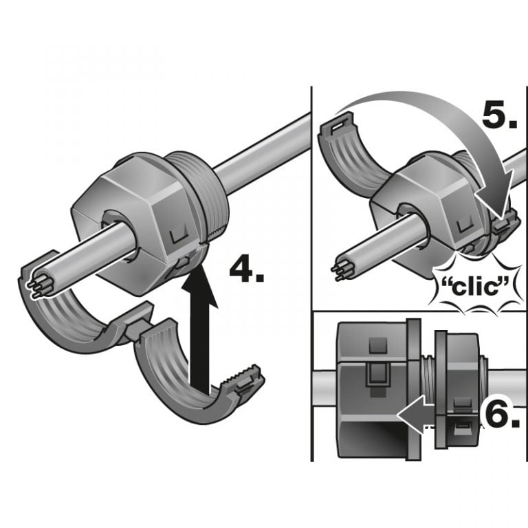 Presetupa divizibila M25 pt cablu cu conector 2-12 mm | Cablul.ro