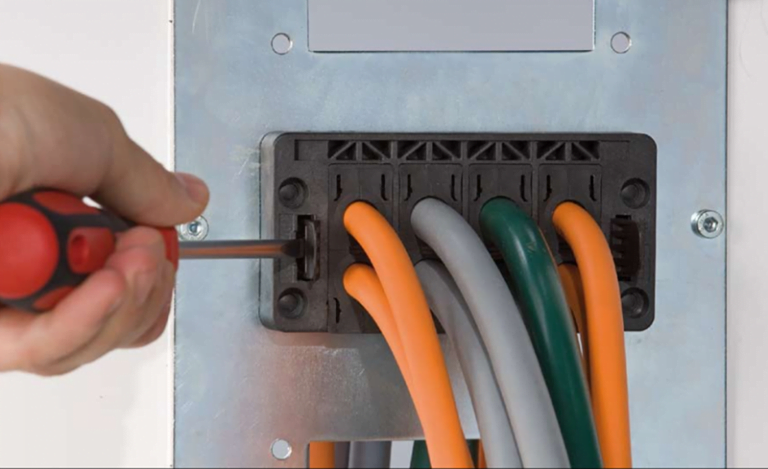 Trecere modulara 2 cabluri mici + 2 mari | cadru KDL/E | Cablul.ro